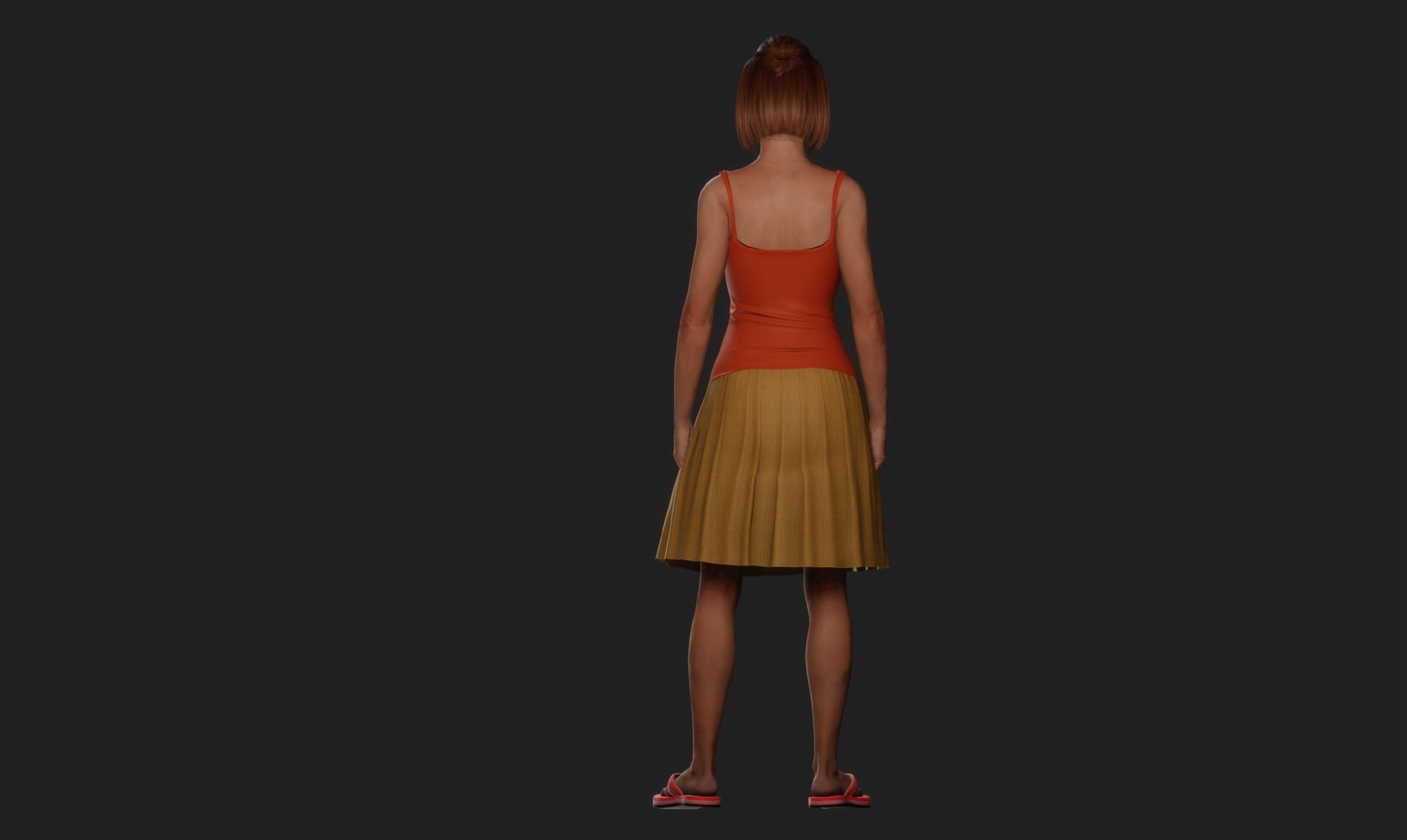 3D Modest Woman In Casual Attire - TurboSquid 2194834