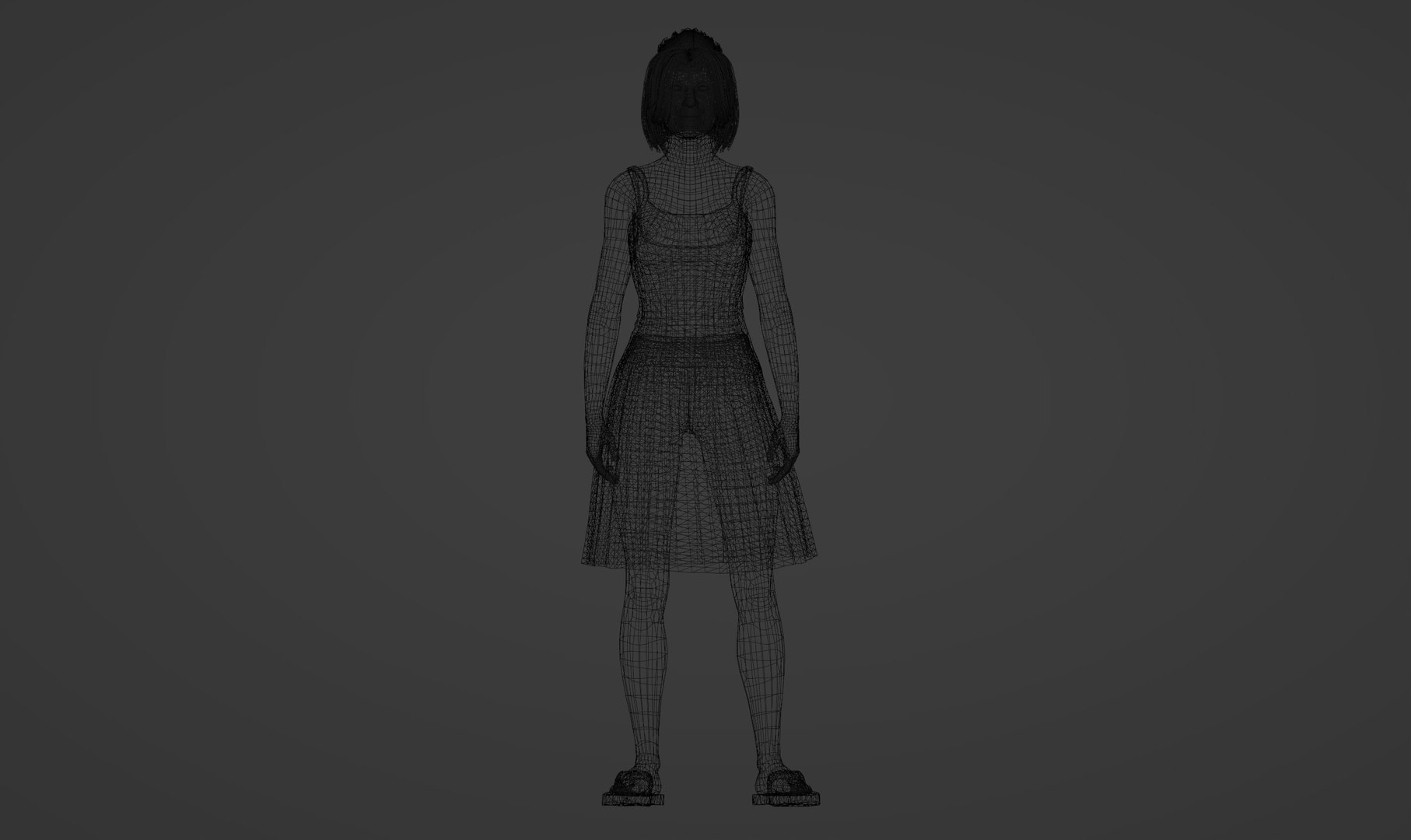 3D Modest Woman In Casual Attire - TurboSquid 2194834