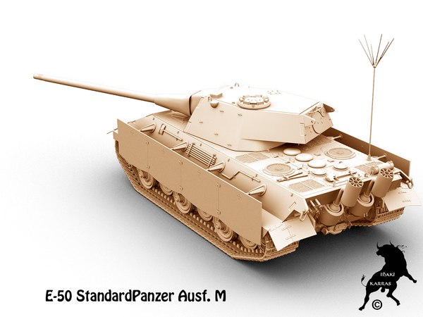 3d standardpanzer e-50 model