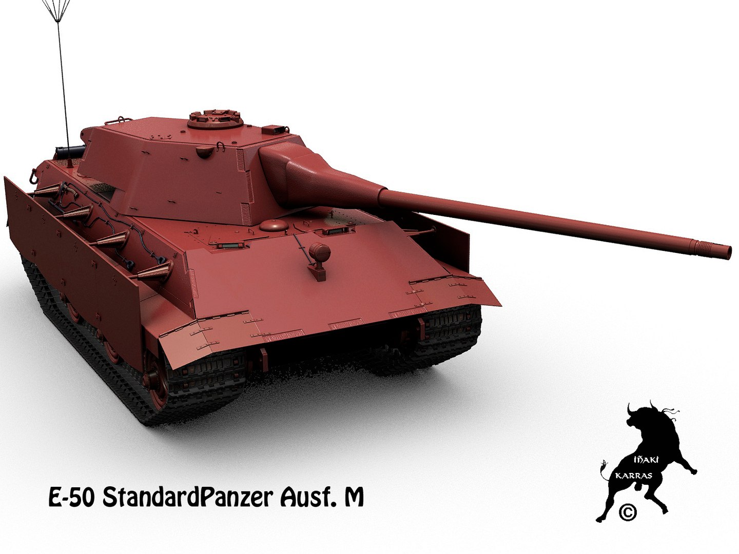3d Standardpanzer E-50 Model