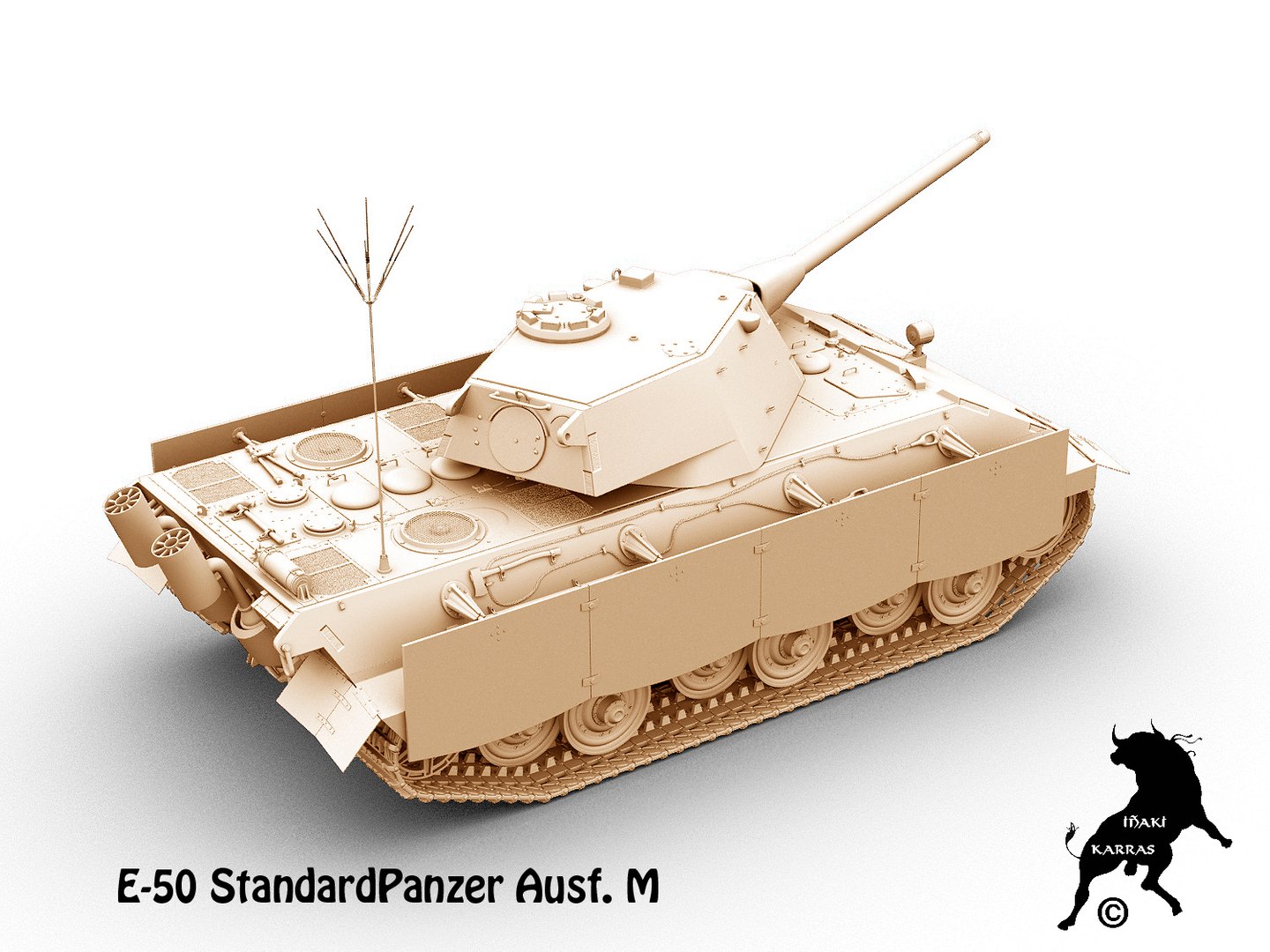 3d Standardpanzer E-50 Model