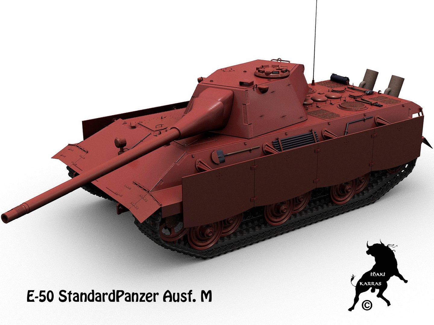 3d Standardpanzer E-50 Model