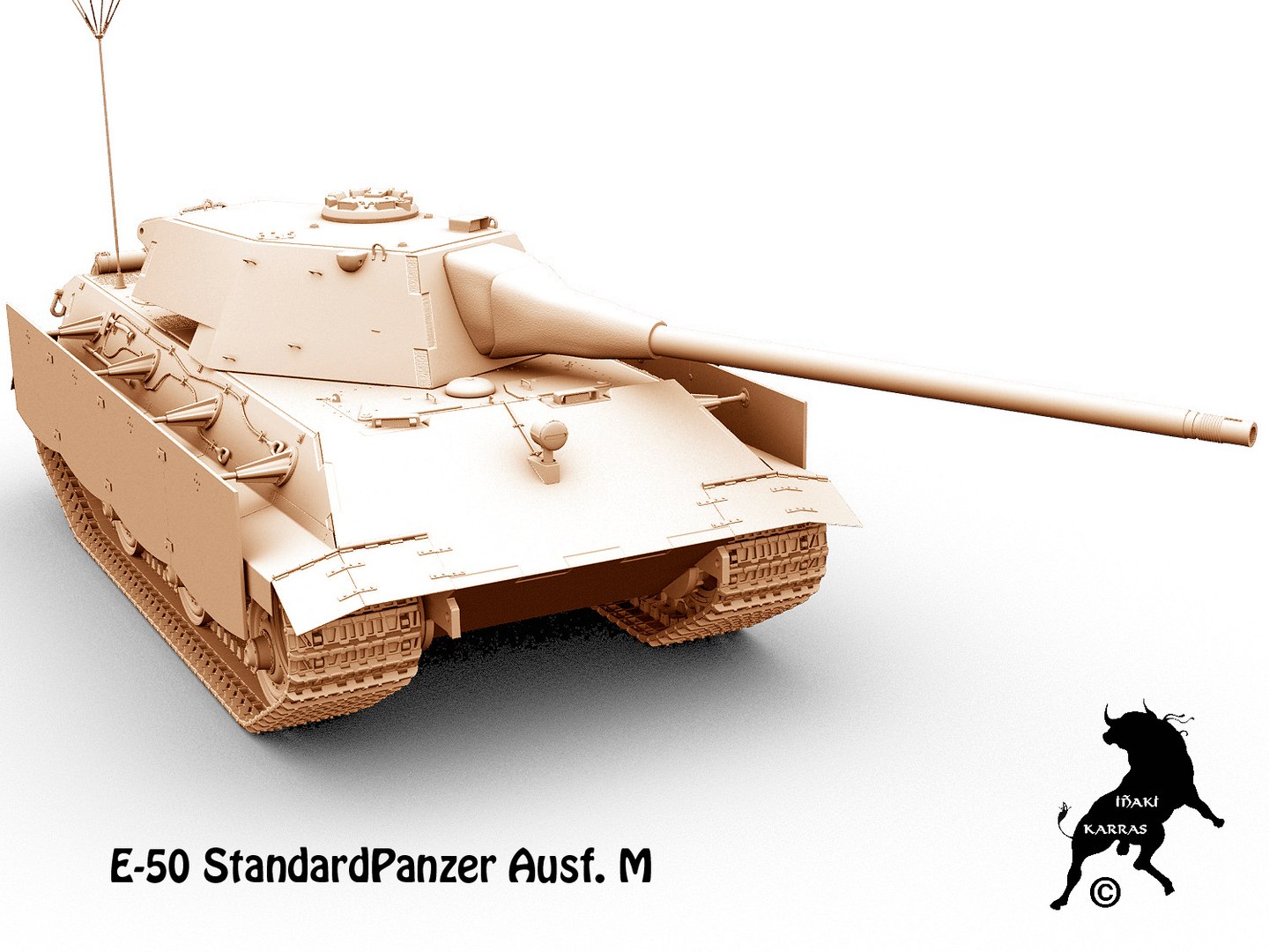 3d Standardpanzer E-50 Model