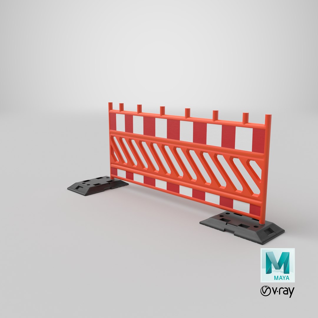 Construction barrier 3D model - TurboSquid 1377677