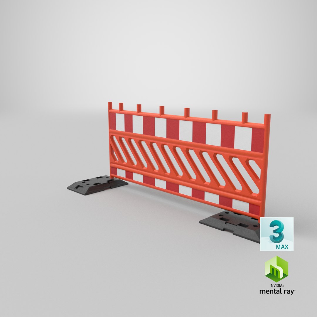 Construction barrier 3D model - TurboSquid 1377677