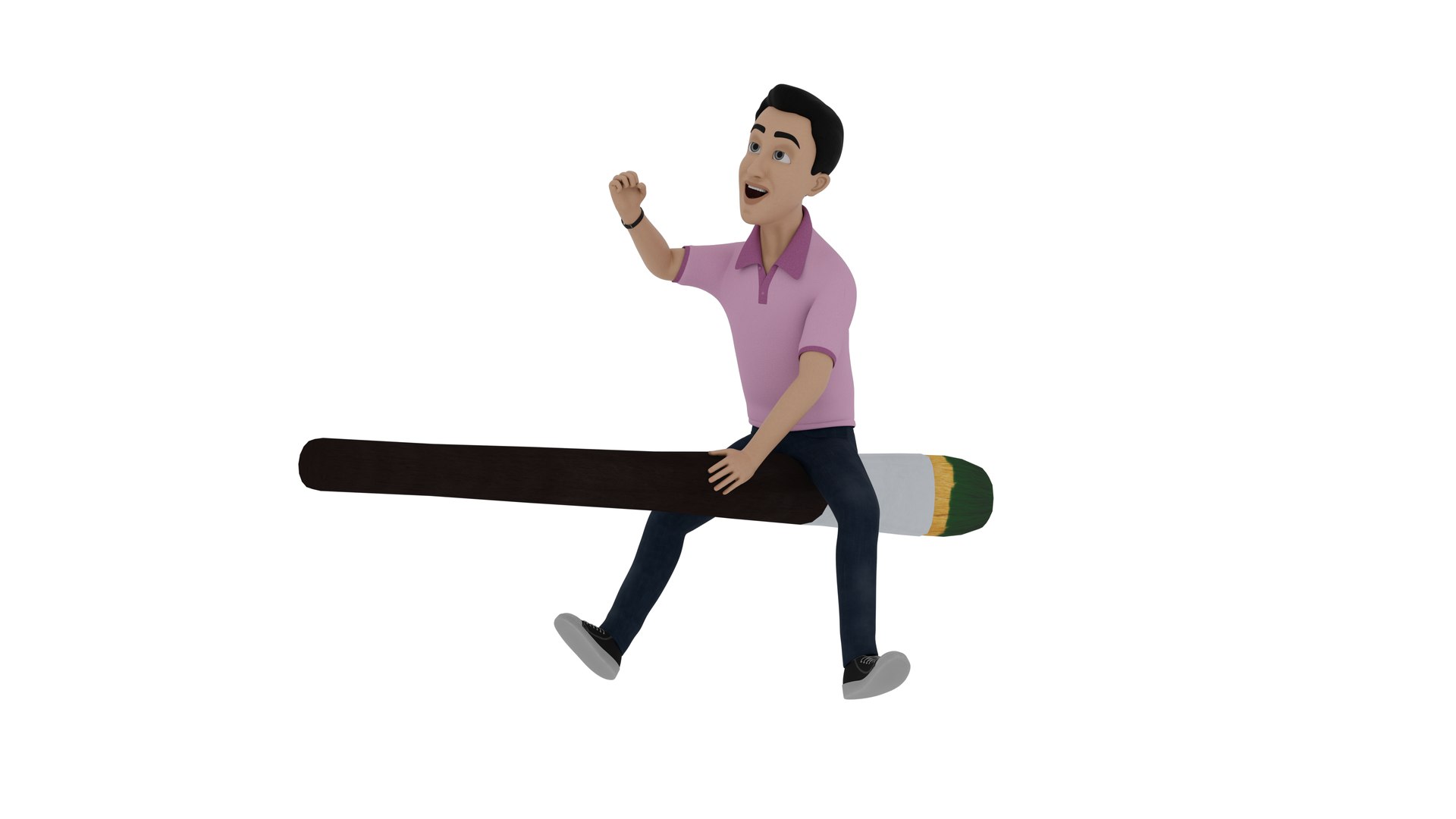 3D Cartoon-Common Man-Character BLENDER RIGGED 3D Model - TurboSquid ...