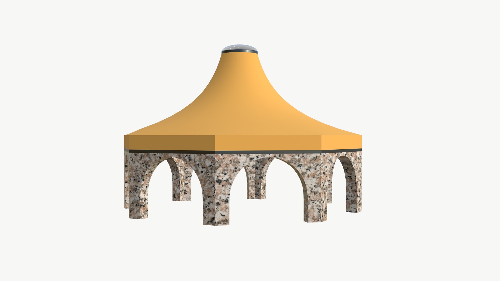 3D Tensile Structure Arch Conic Model - TurboSquid 2141070