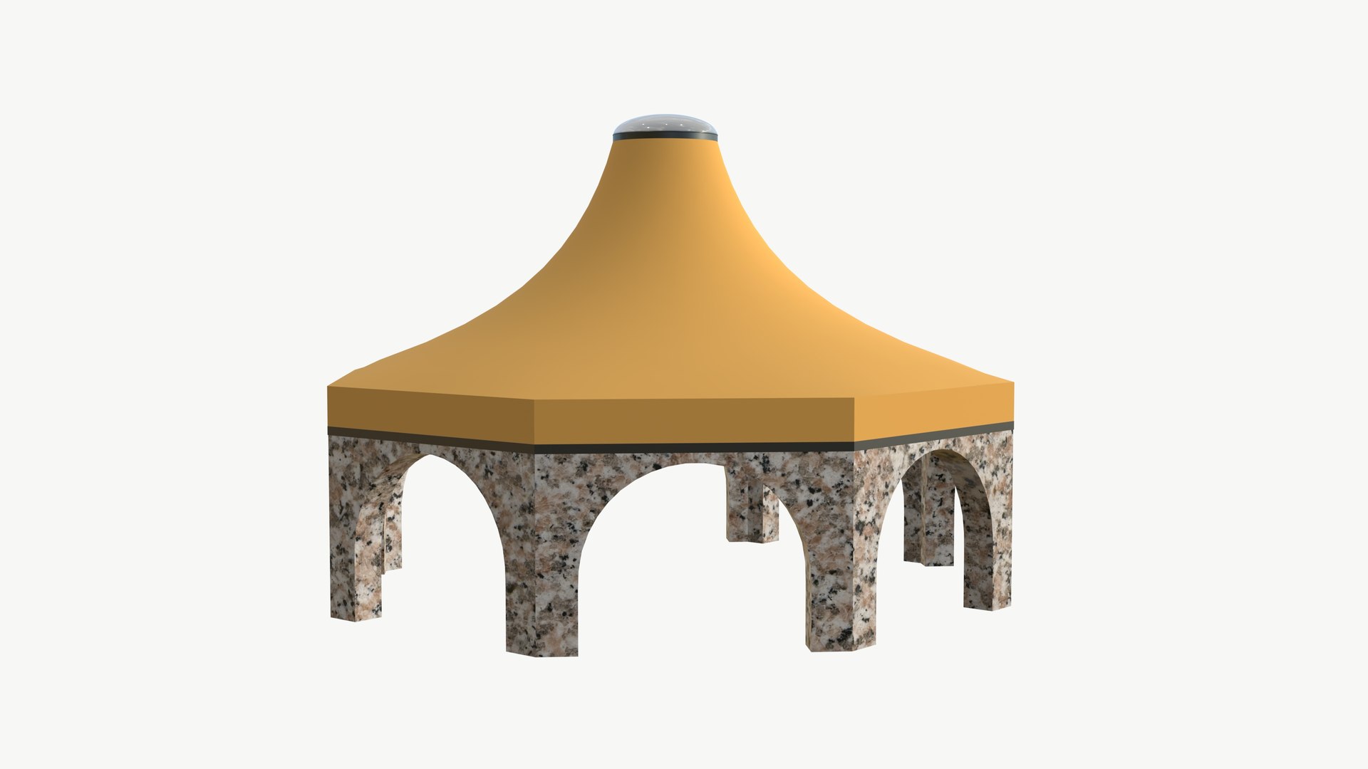 3D Tensile Structure Arch Conic Model - TurboSquid 2141070