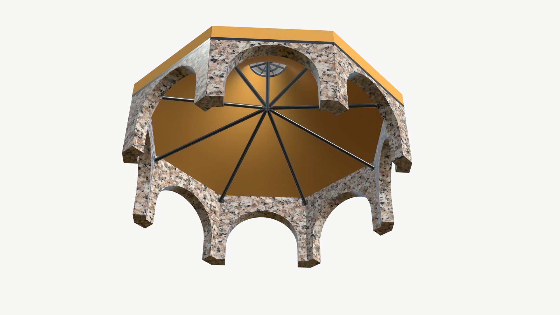 3D Tensile Structure Arch Conic Model - TurboSquid 2141070