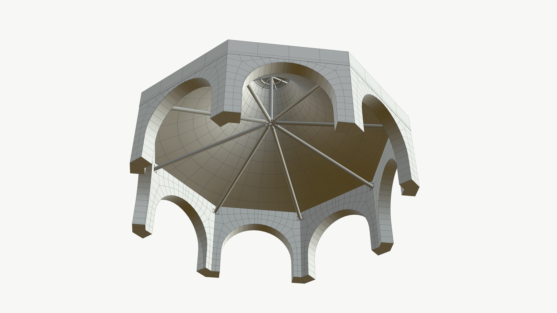 3D Tensile Structure Arch Conic Model - TurboSquid 2141070