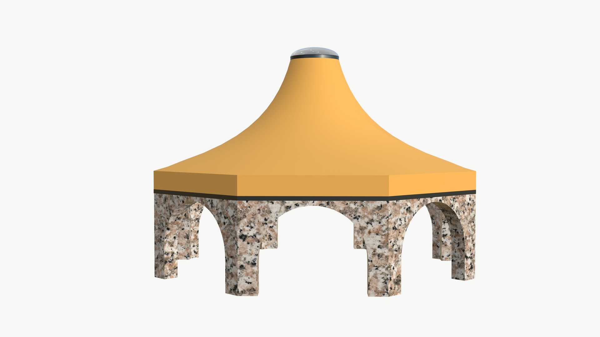 3D Tensile Structure Arch Conic Model - TurboSquid 2141070