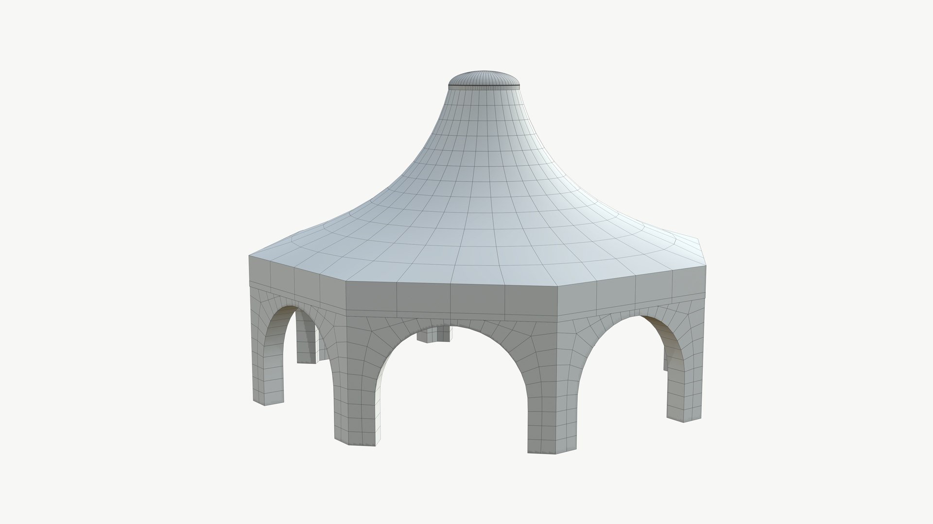 3D Tensile Structure Arch Conic Model - TurboSquid 2141070