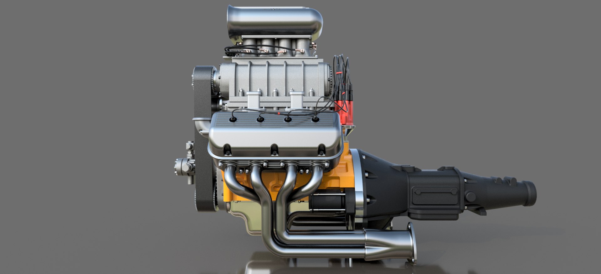 3D 1st Gen Hemi Engine - TurboSquid 1284750