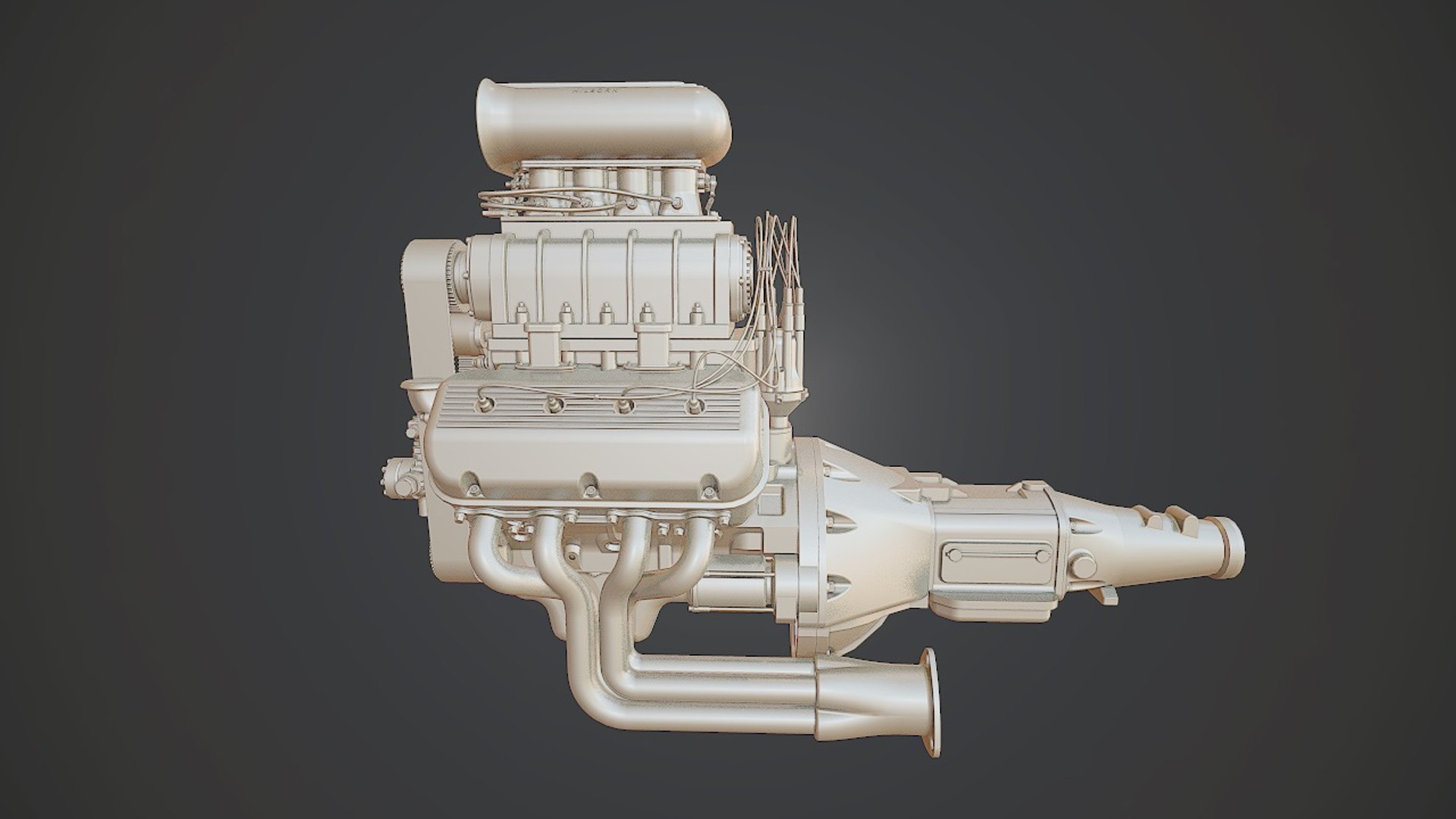 3D 1st Gen Hemi Engine - TurboSquid 1284750