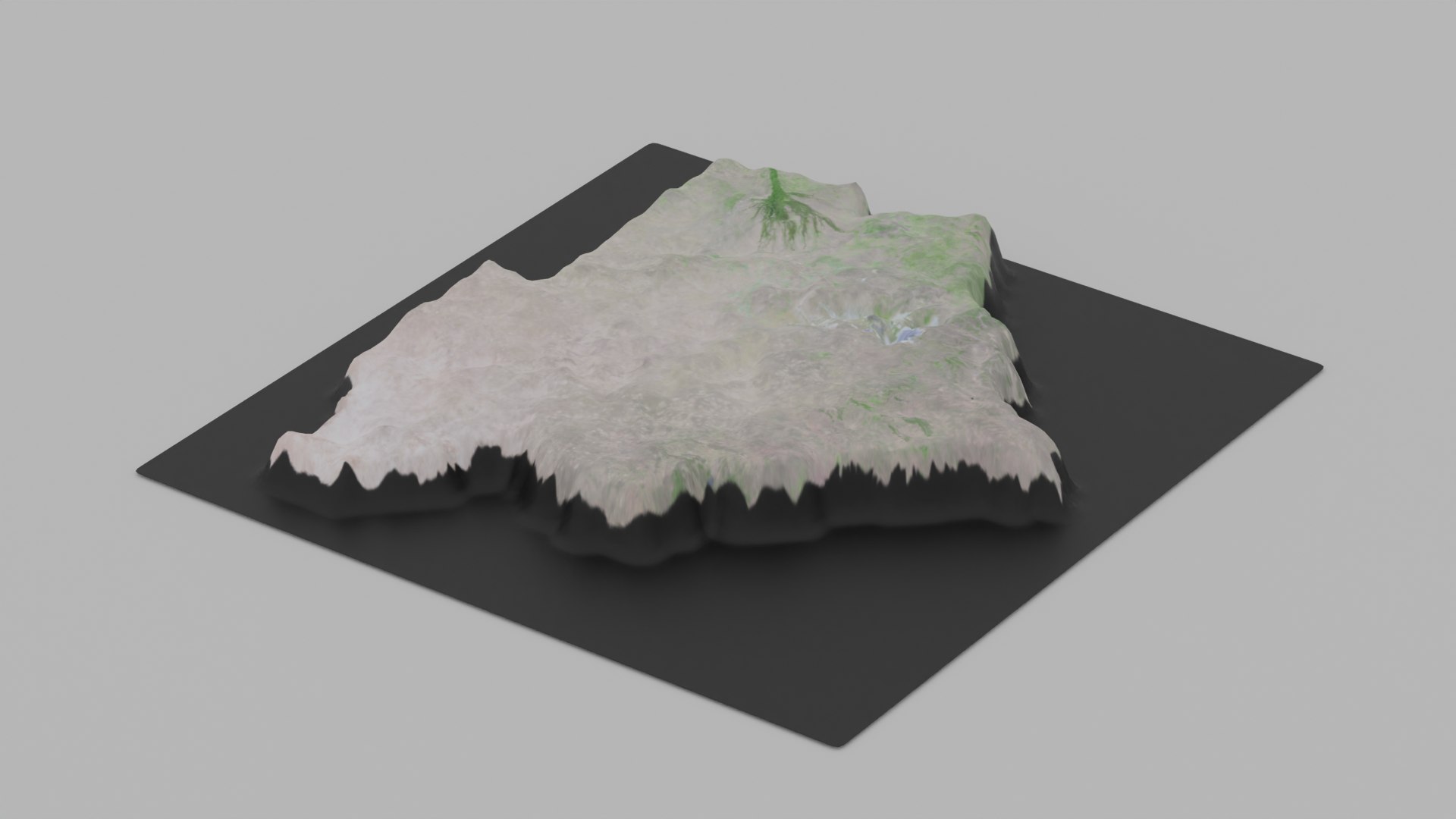 3D Botswana Map Country - TurboSquid 2075300