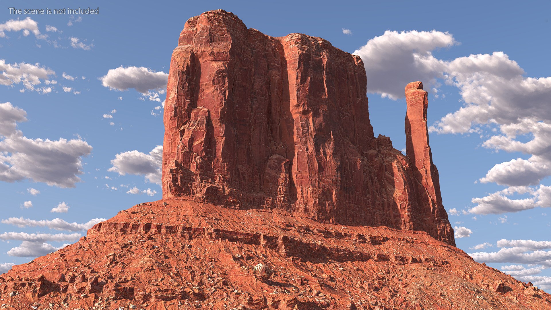 Monument Valley Mitten Buttes Rock Formation 3D model - TurboSquid 2090394