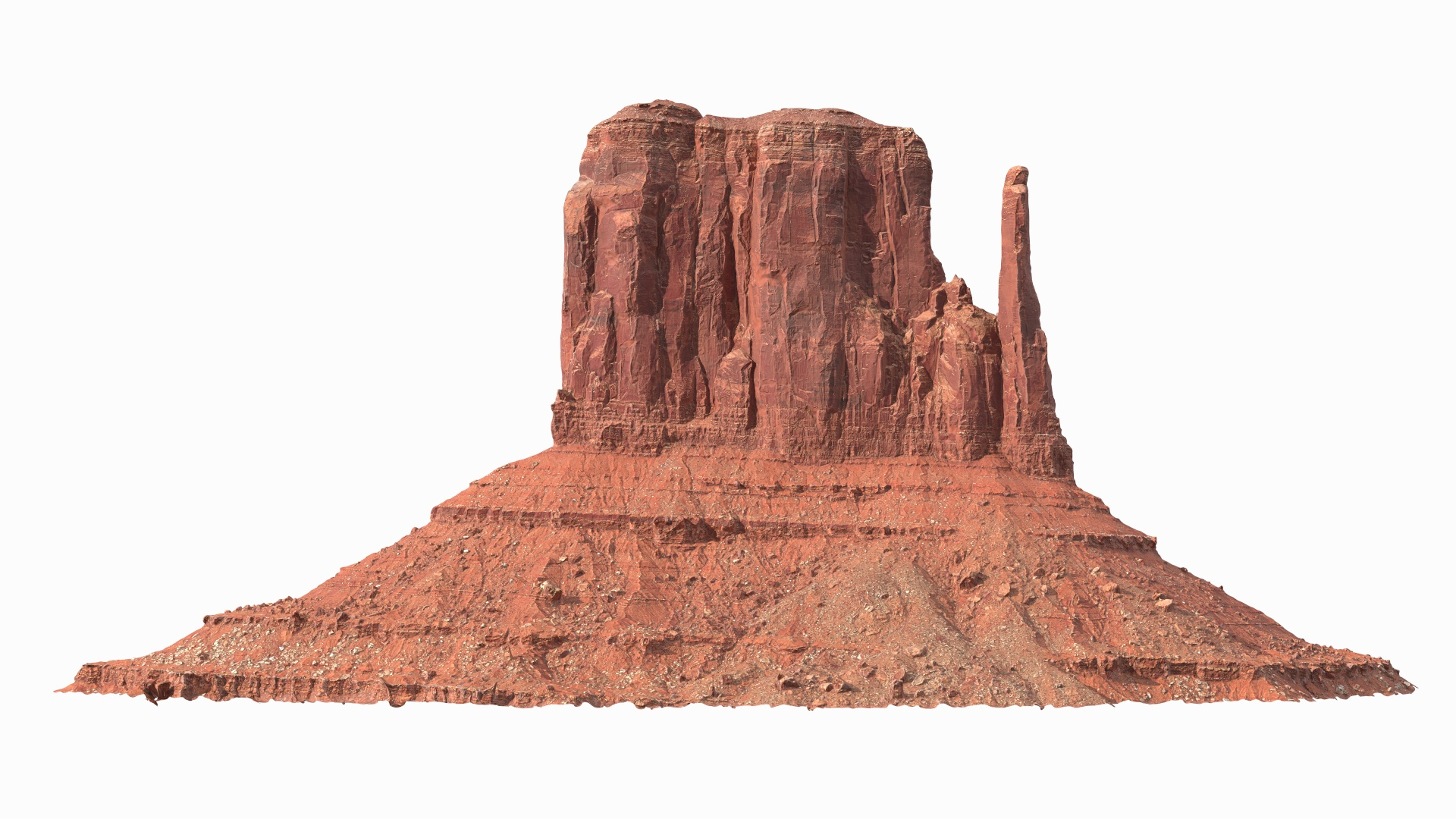 Monument Valley Mitten Buttes Rock Formation 3D Model - TurboSquid 2090394