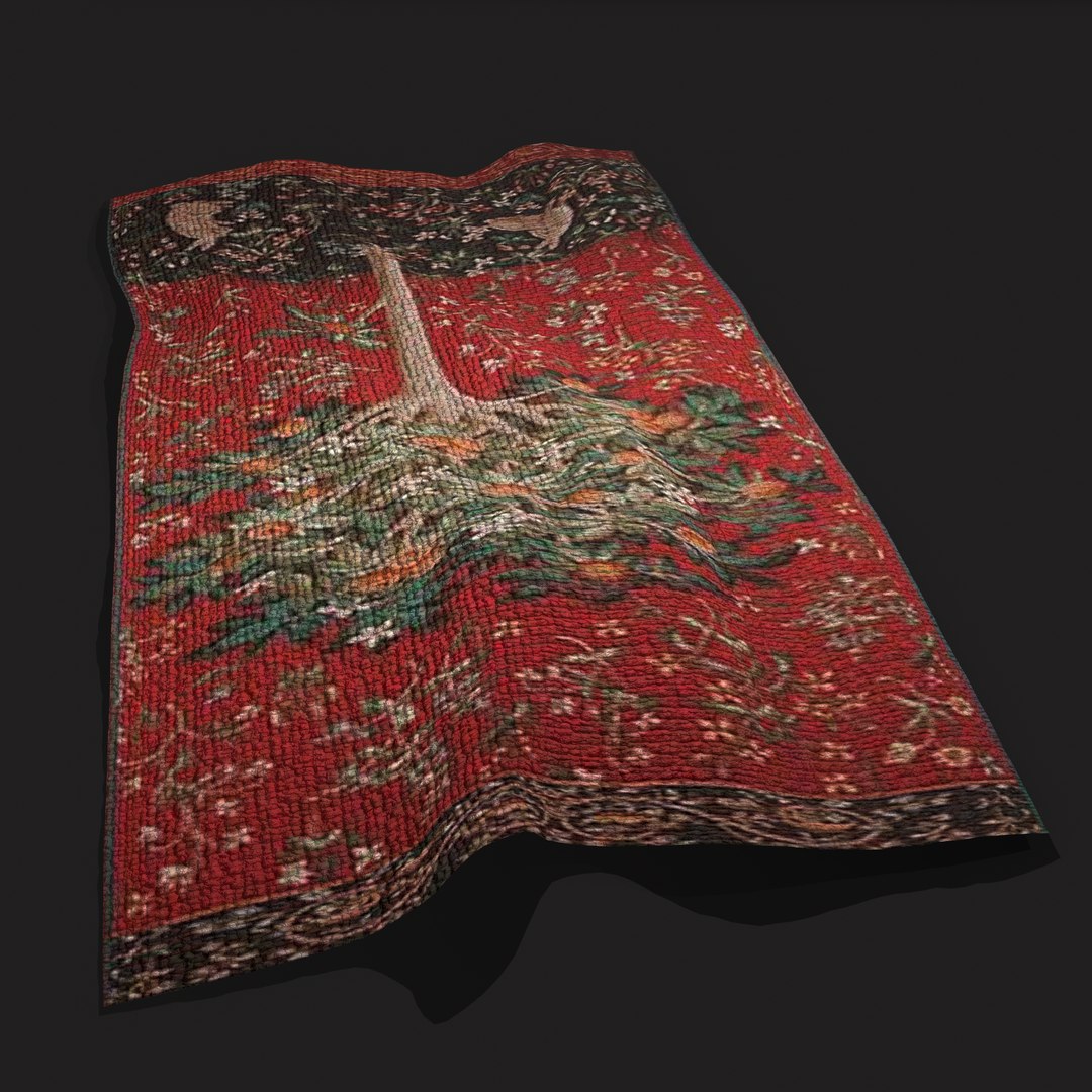3D Model MedievalOrangeTreeTapestryStraightFBX - TurboSquid 1795076