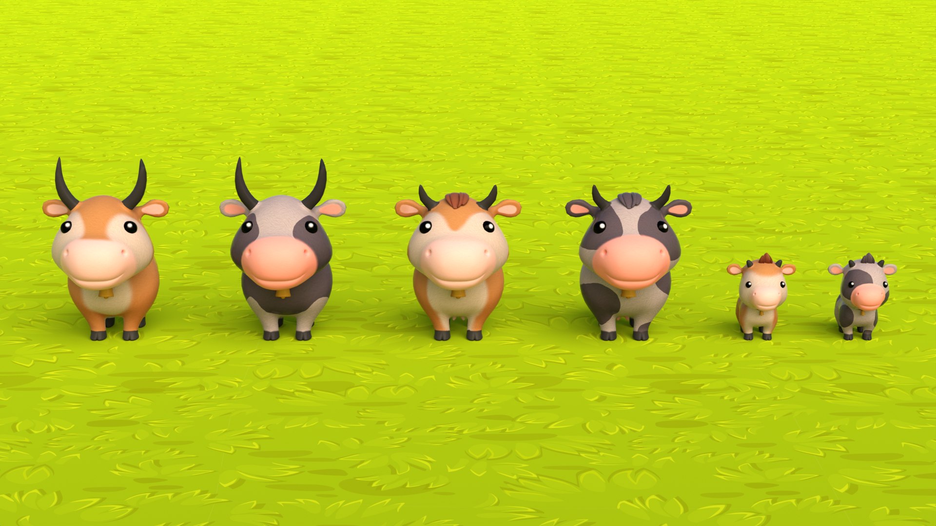 3D Model Farm Animals Pack - TurboSquid 2131070