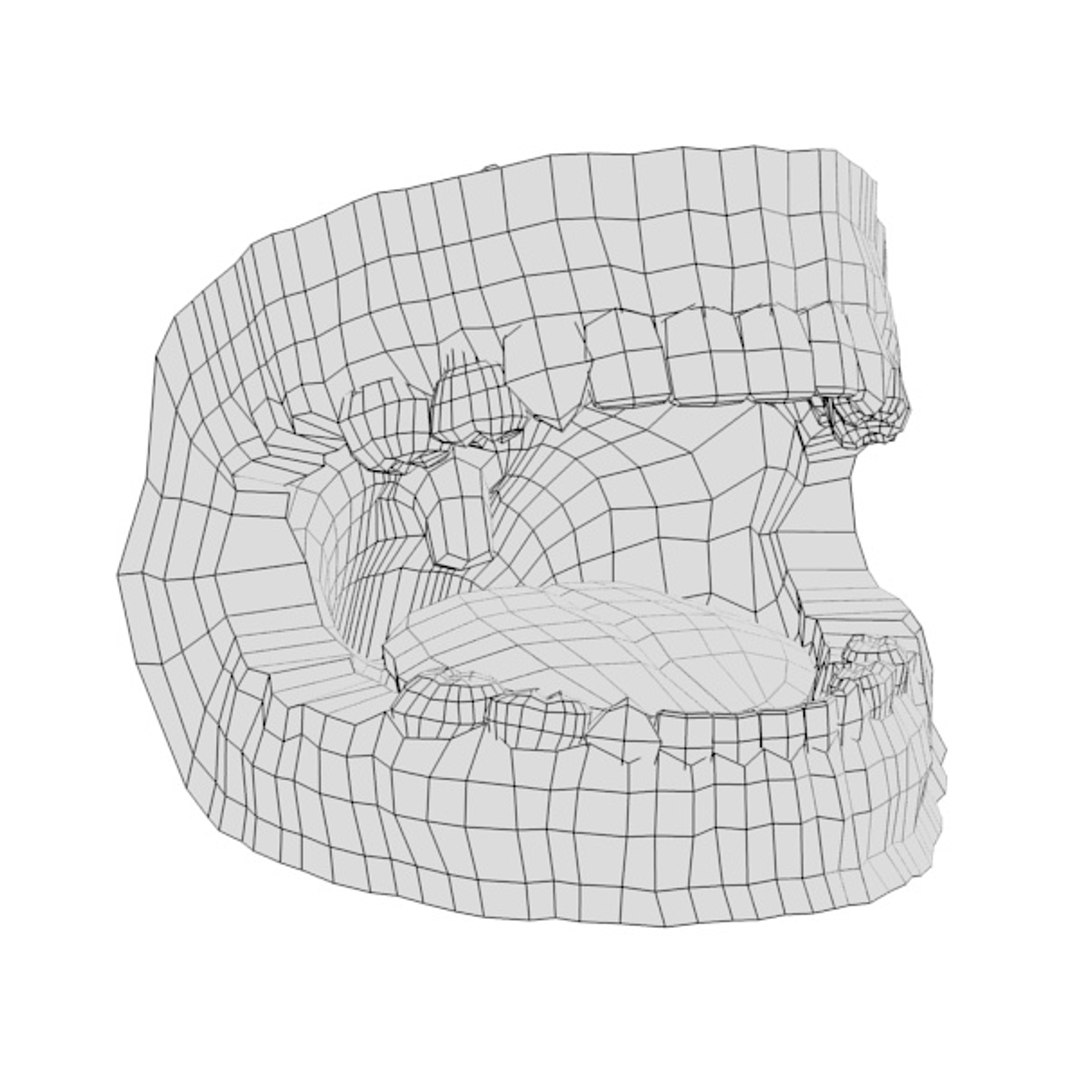 3dsmax Child Teeth Gums