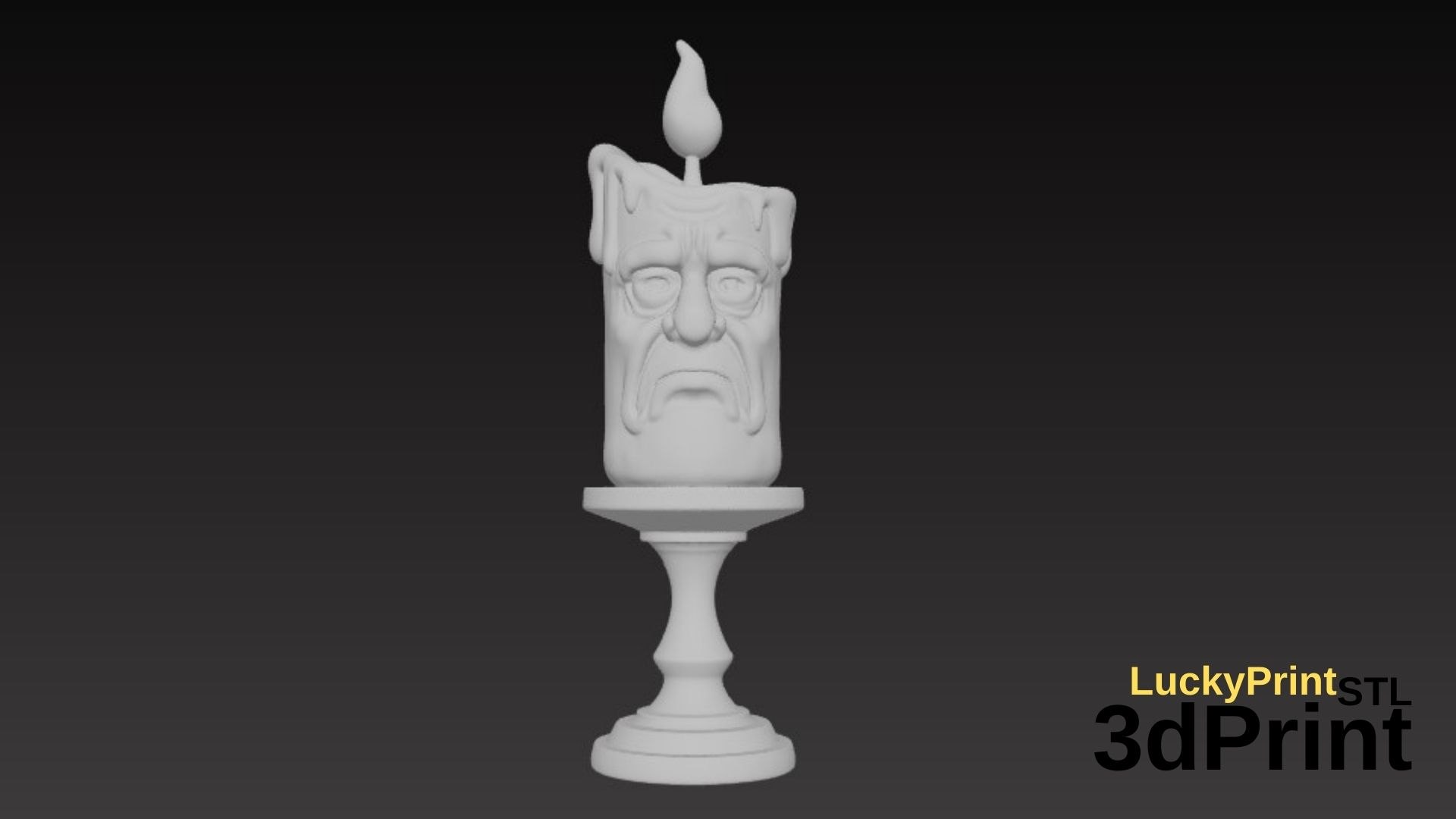 3D Face Expression Decorative Candle Molds 3D Printable Figurine Set ...