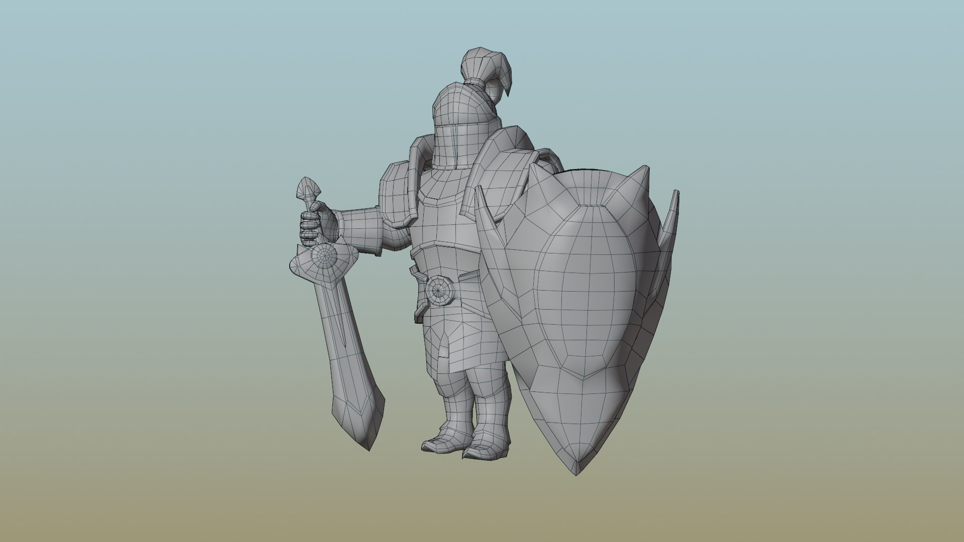 3D Stylized Game Knight - TurboSquid 1971924