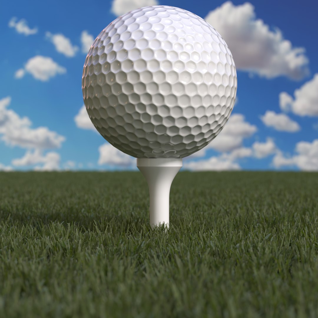 Golf Ball And Tee 3D model - TurboSquid 2169567
