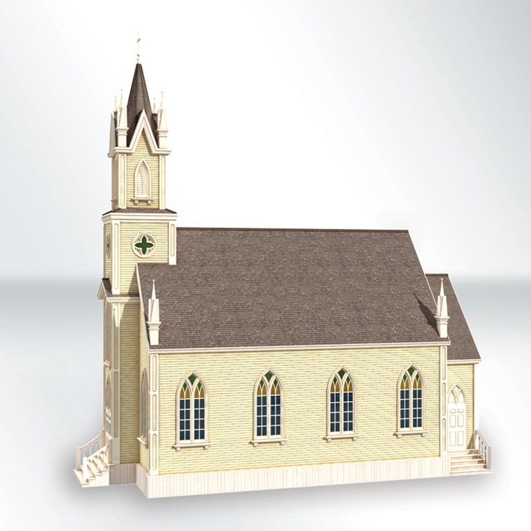 3D Victorian Church Model - TurboSquid 1296732