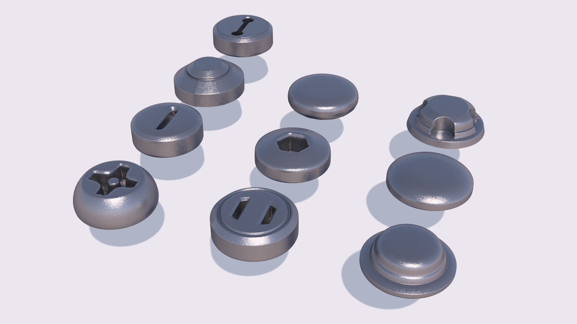 3D Model Simple Screws - TurboSquid 2265132