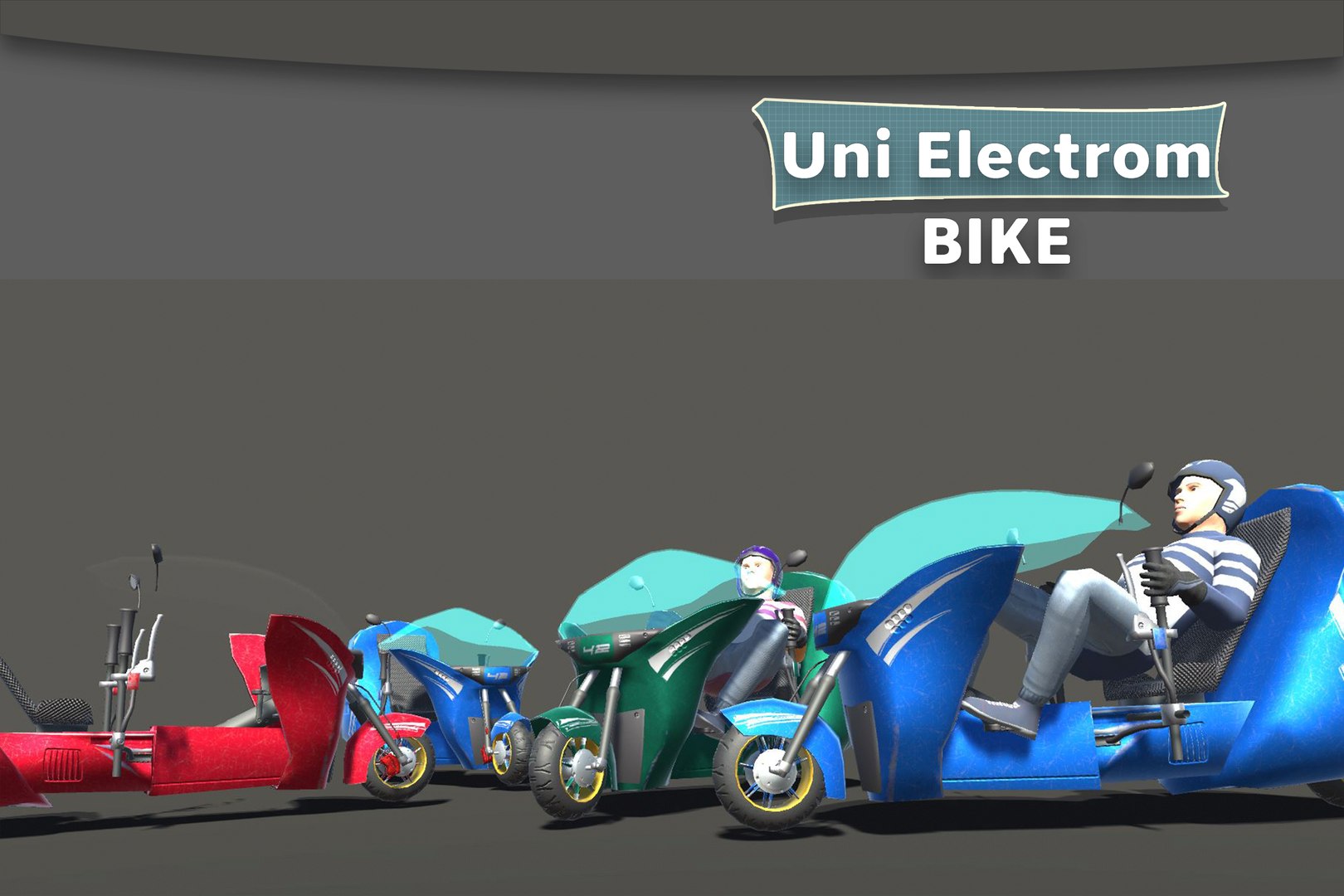 3D Uni Electrom Bike Animations Model - TurboSquid 1931948