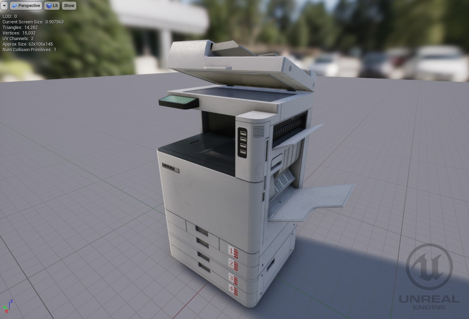 Multifunction Printer 3D Model - TurboSquid 1488925