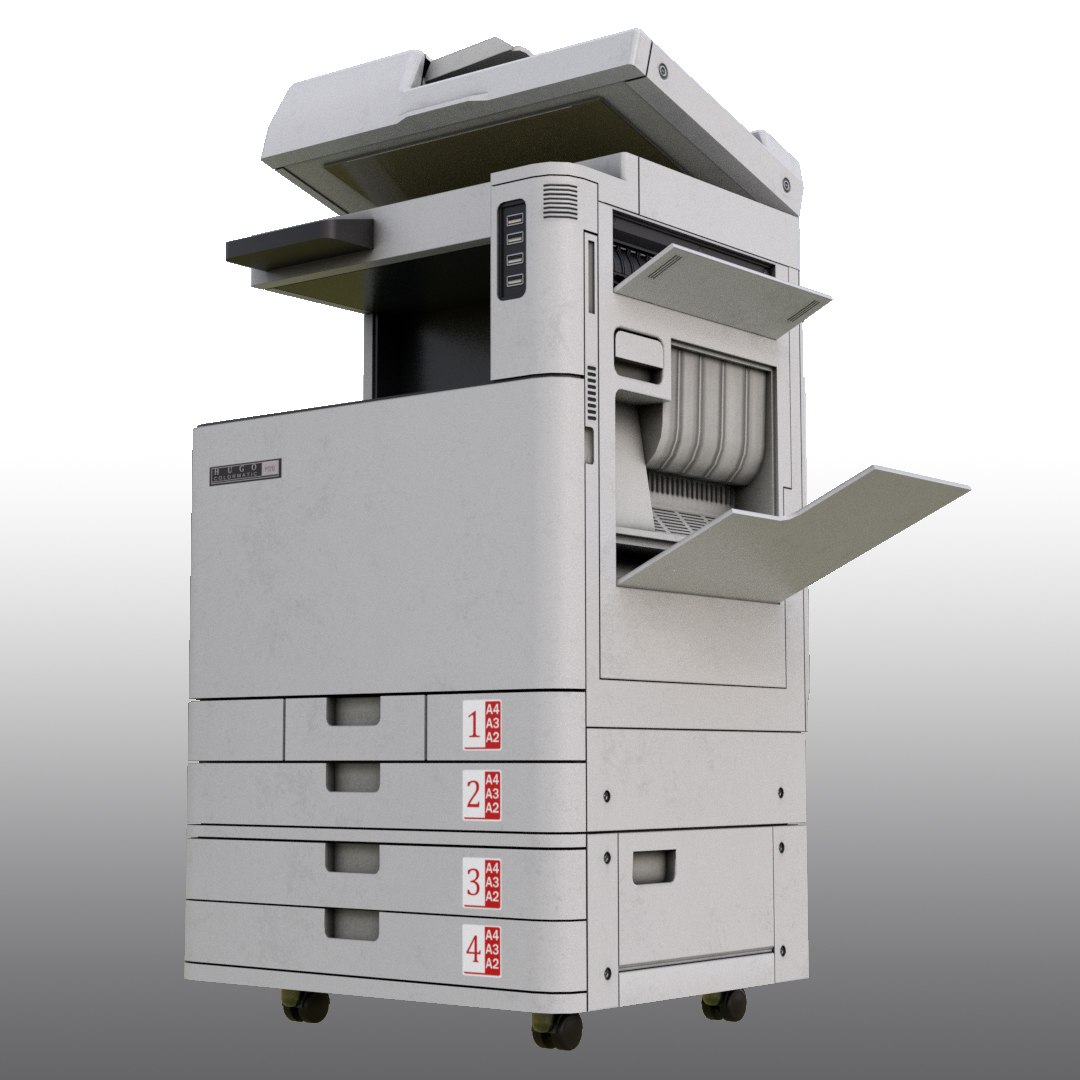 Multifunction Printer 3D Model - TurboSquid 1488925