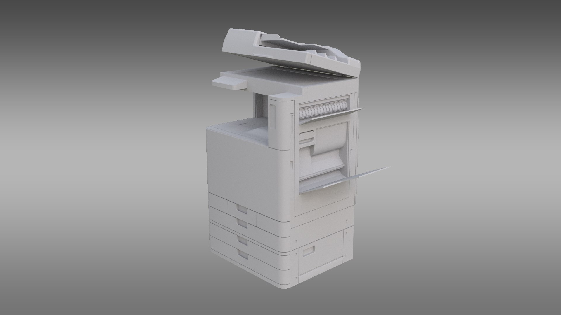 Multifunction Printer 3D Model - TurboSquid 1488925