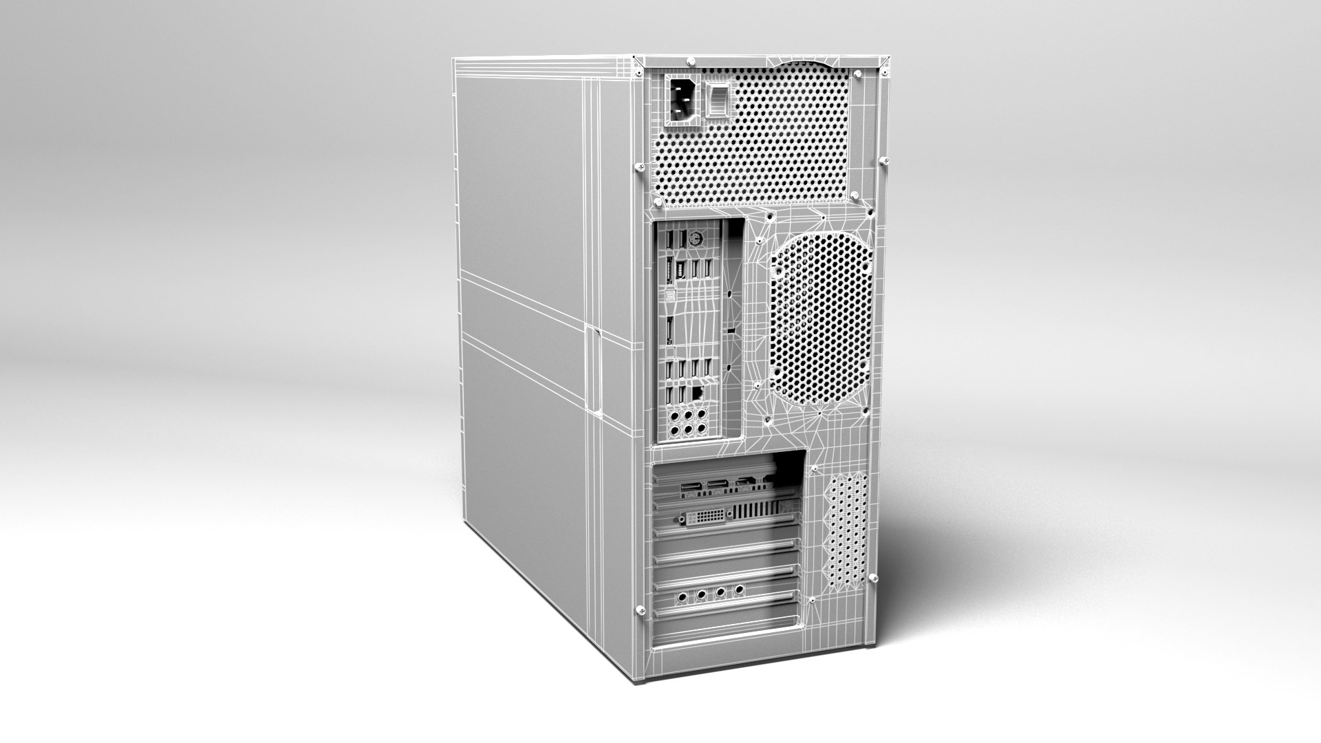 3D Desktop Computer Case - Model - TurboSquid 1417593
