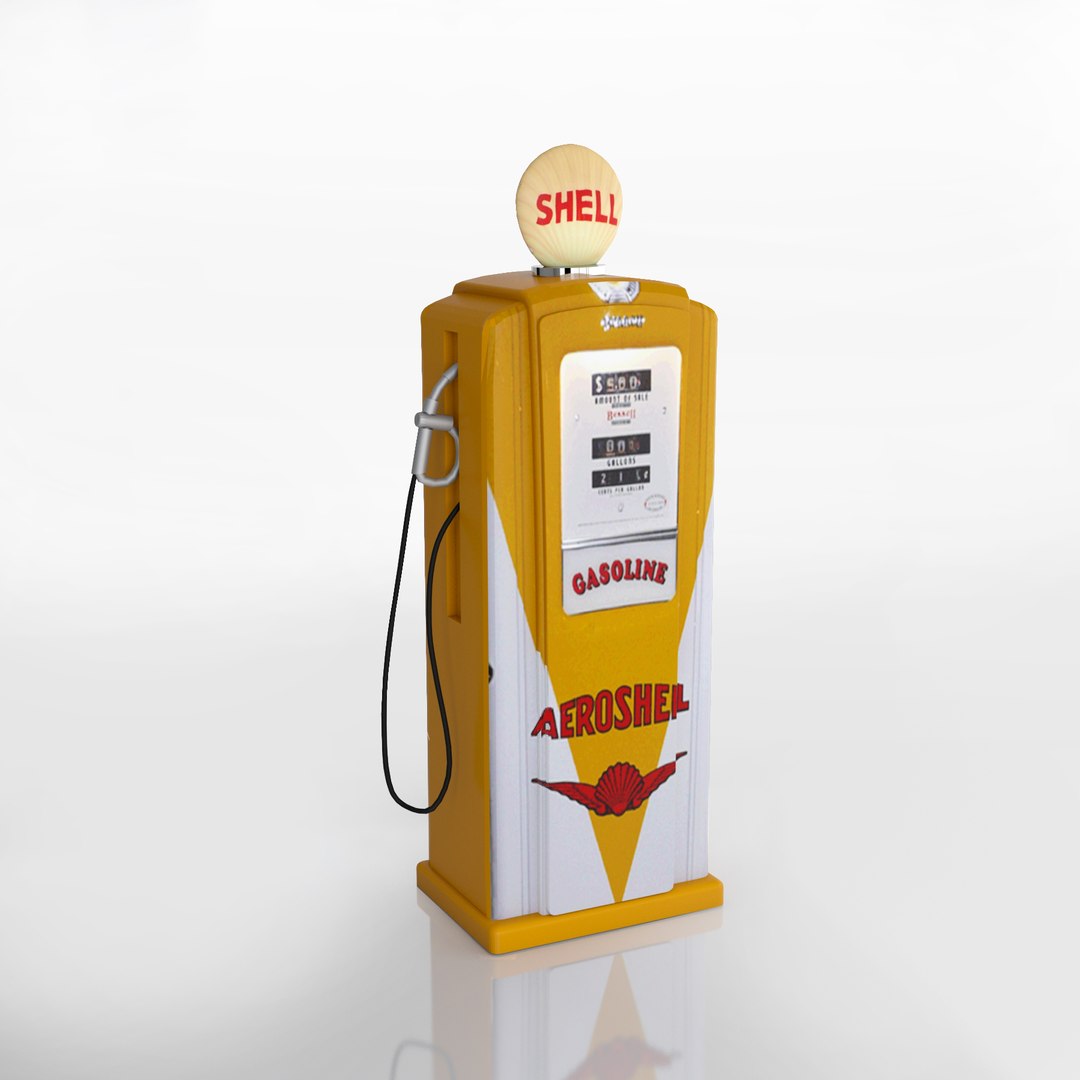 Shell Retro Pump 3d 3ds