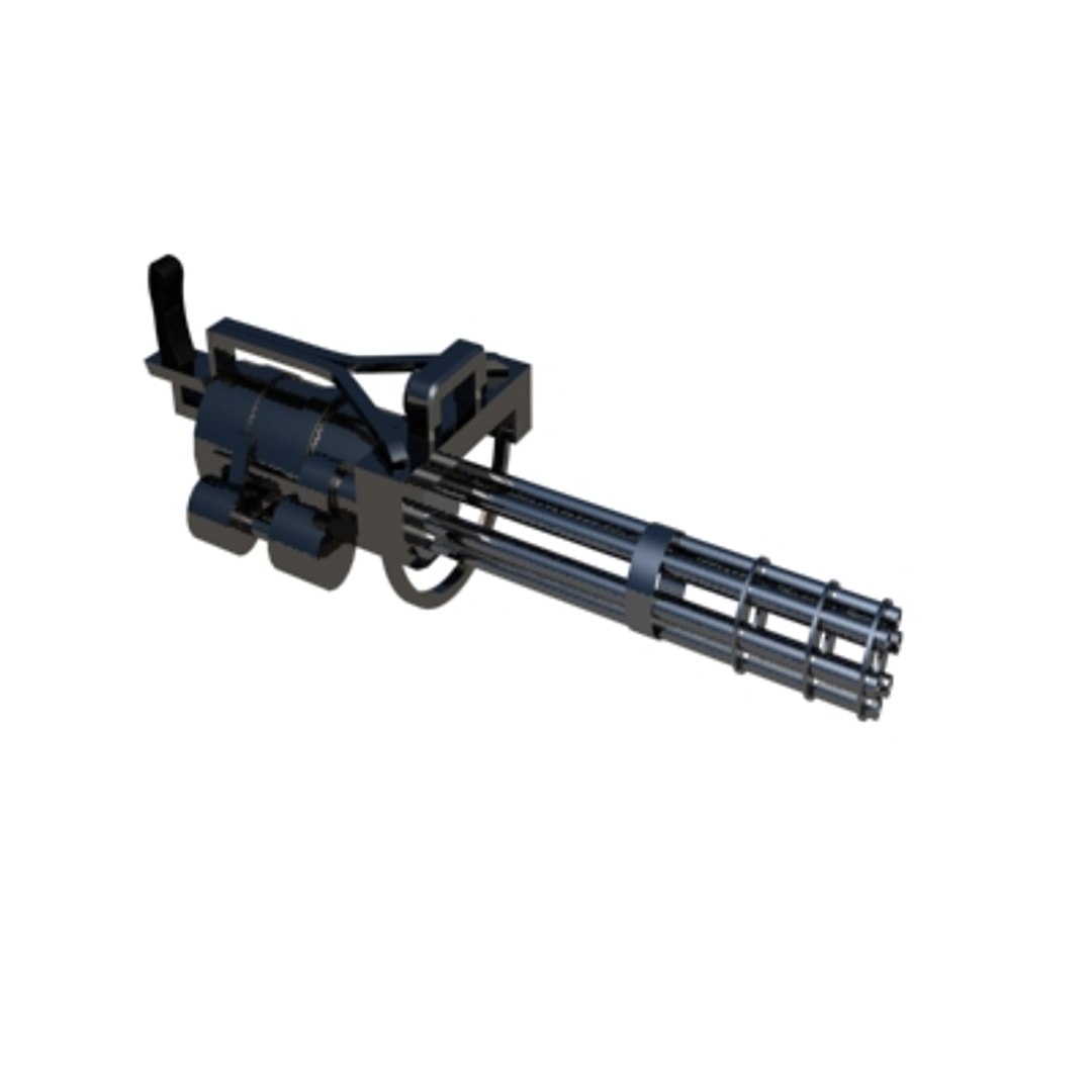 3d Model Of Gatling