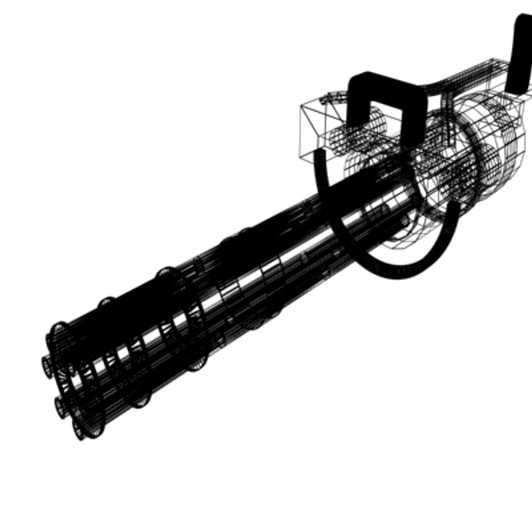 3d Model Of Gatling