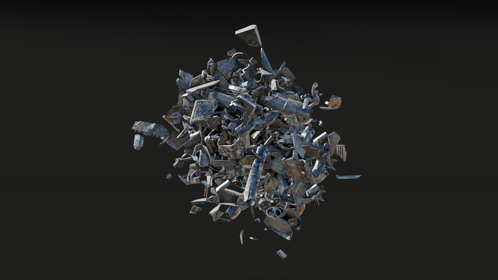 Animated Metal Explode Side 3D - TurboSquid 1778136