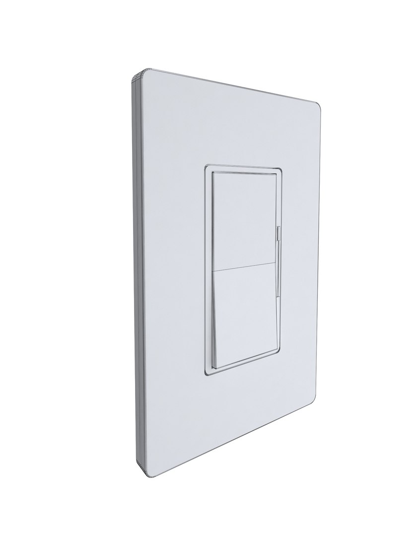 3d Model Lutron Light Switch Outlet