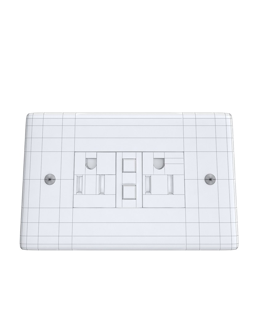 3d Model Lutron Light Switch Outlet