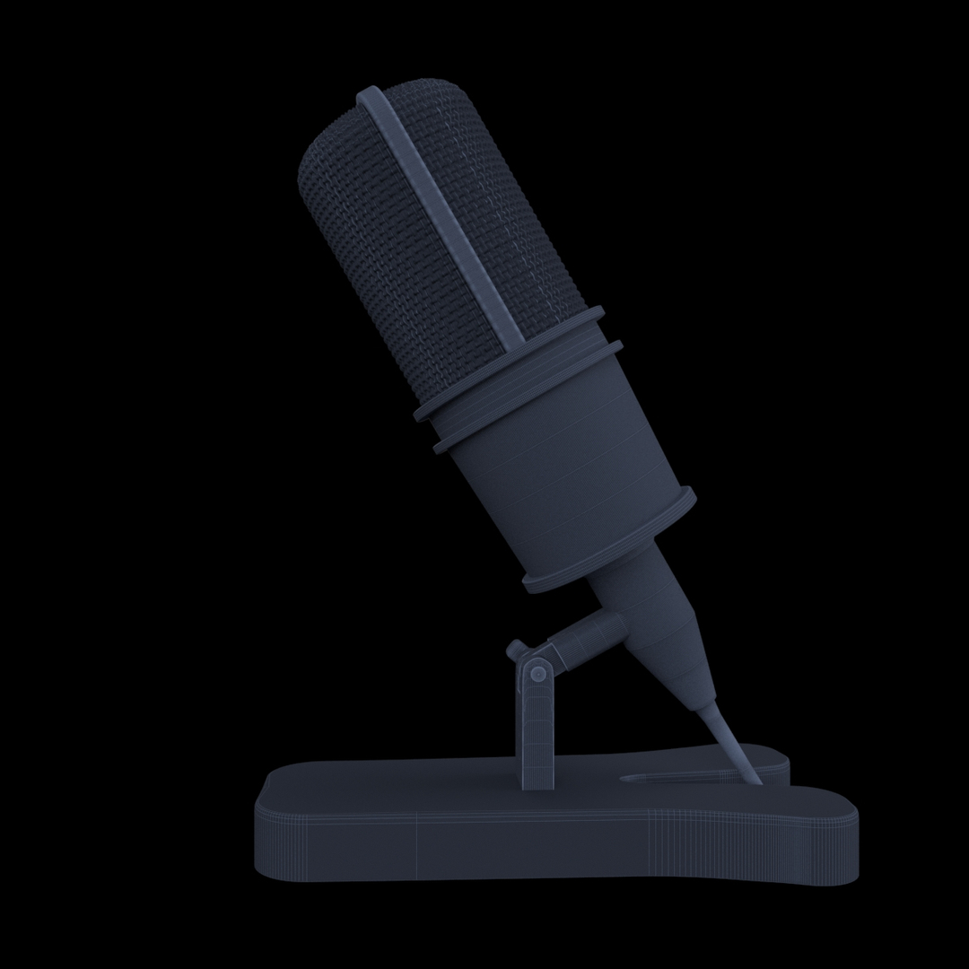 Microphone Desktop 3d Model