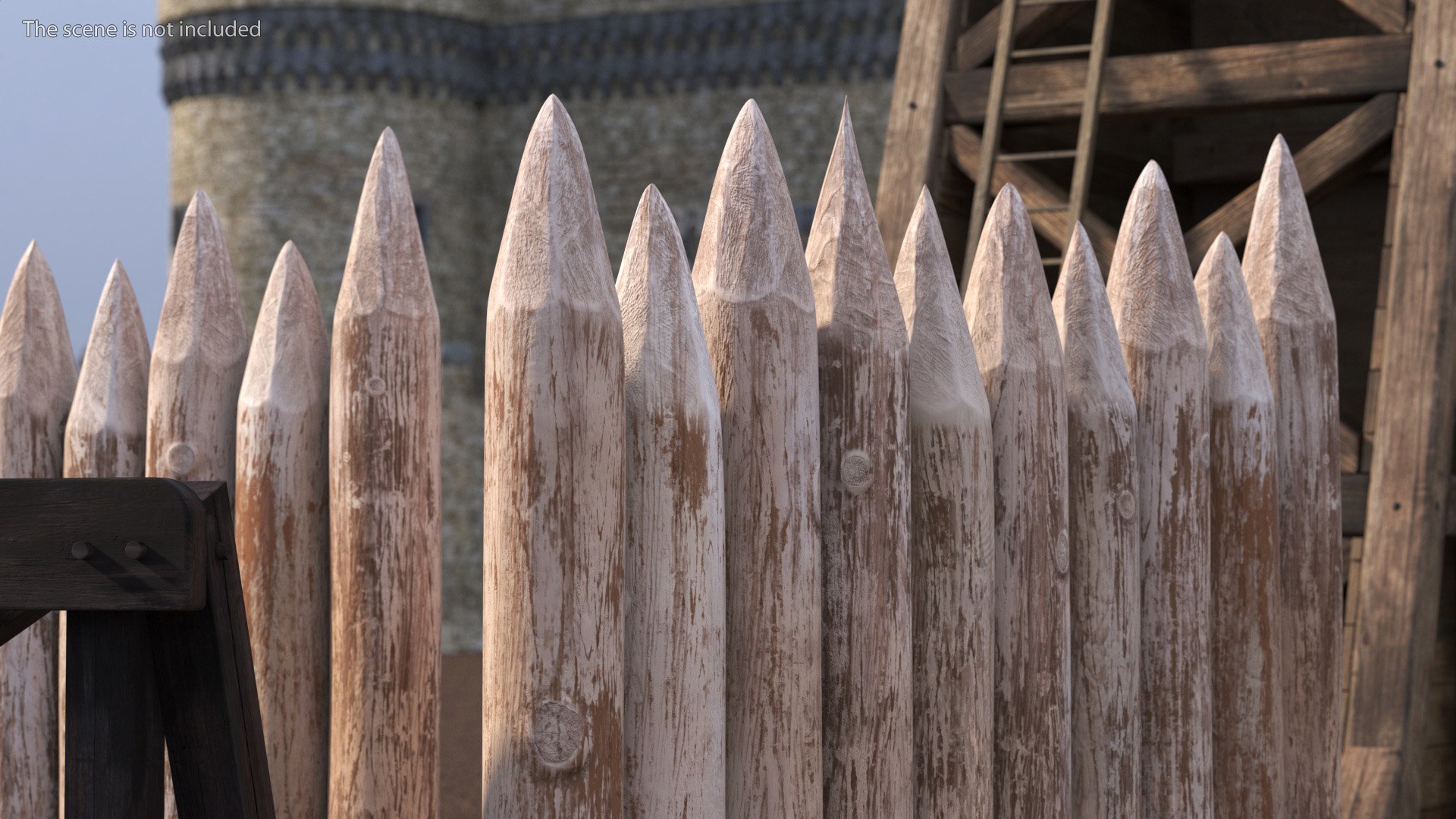 3D Stockade Medieval - TurboSquid 2348803