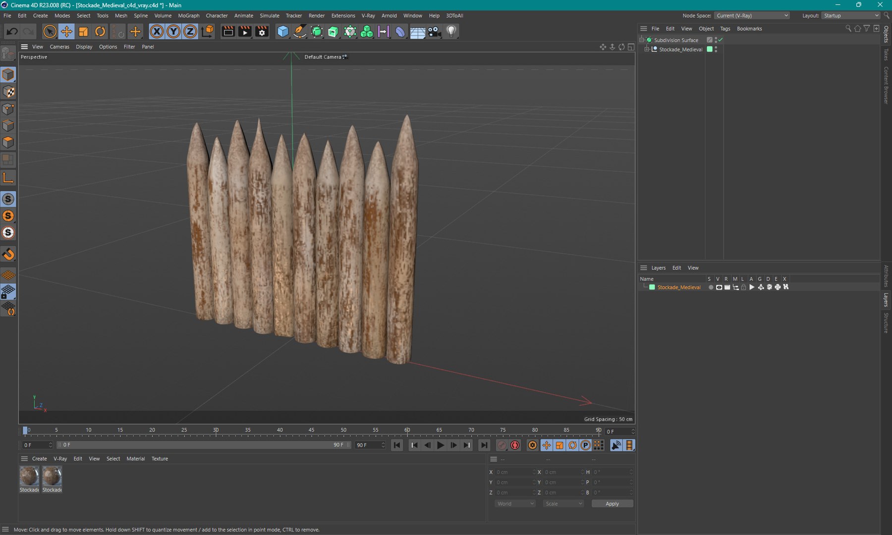 3D Stockade Medieval - TurboSquid 2348803