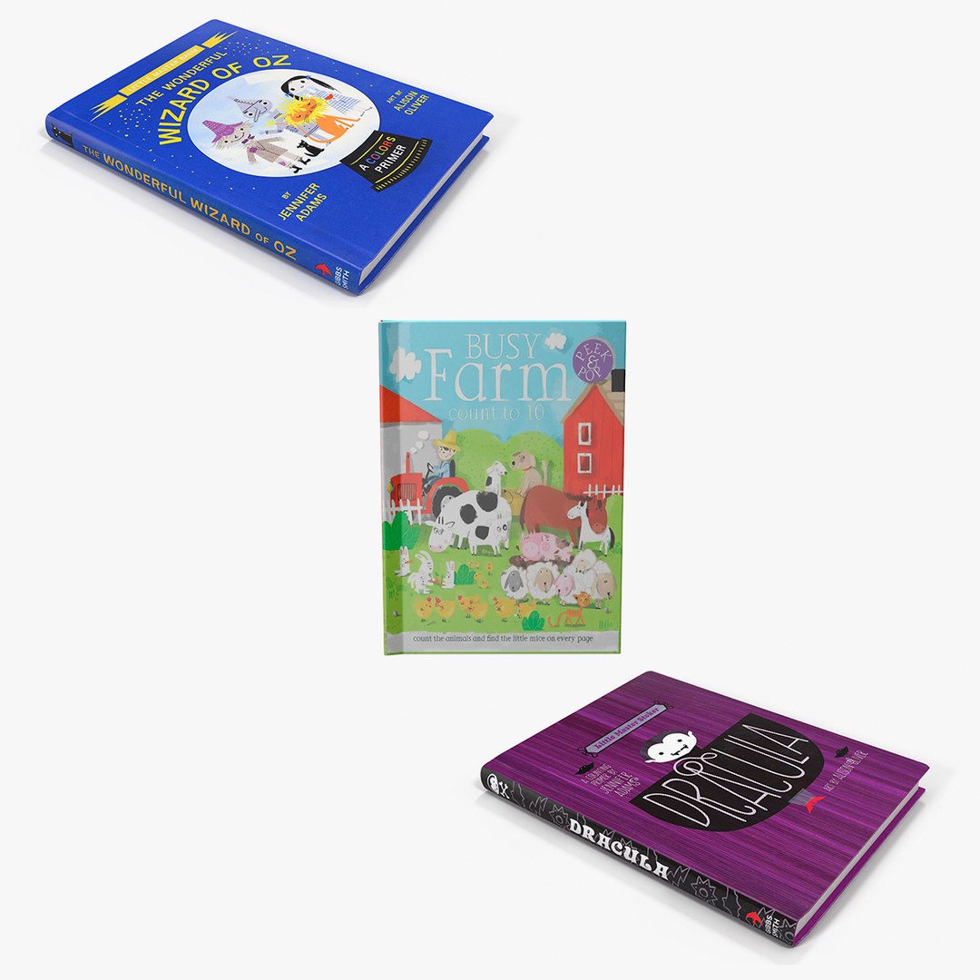 Children Books Collection 3D model - TurboSquid 2158862