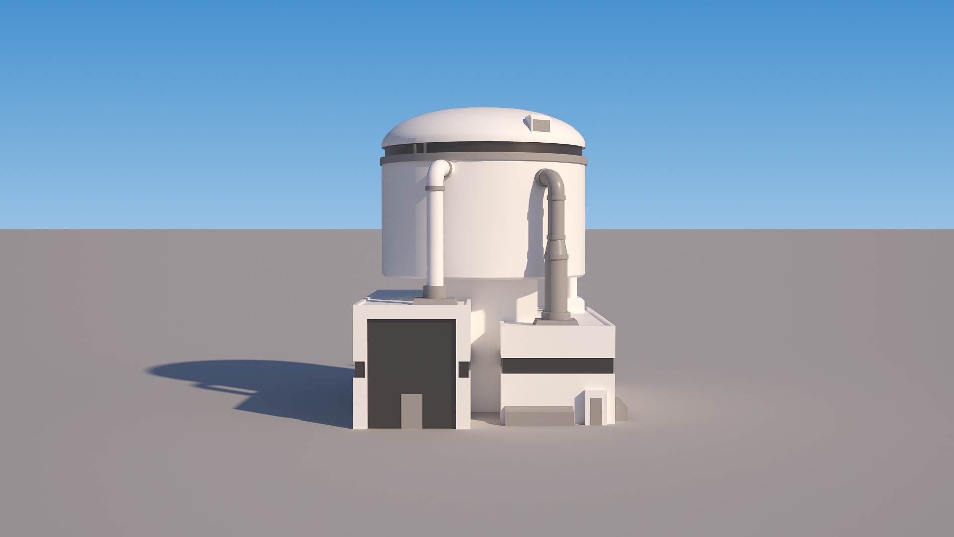 3D Model Low-Poly Industrial Buildings Set 02 - TurboSquid 2185045