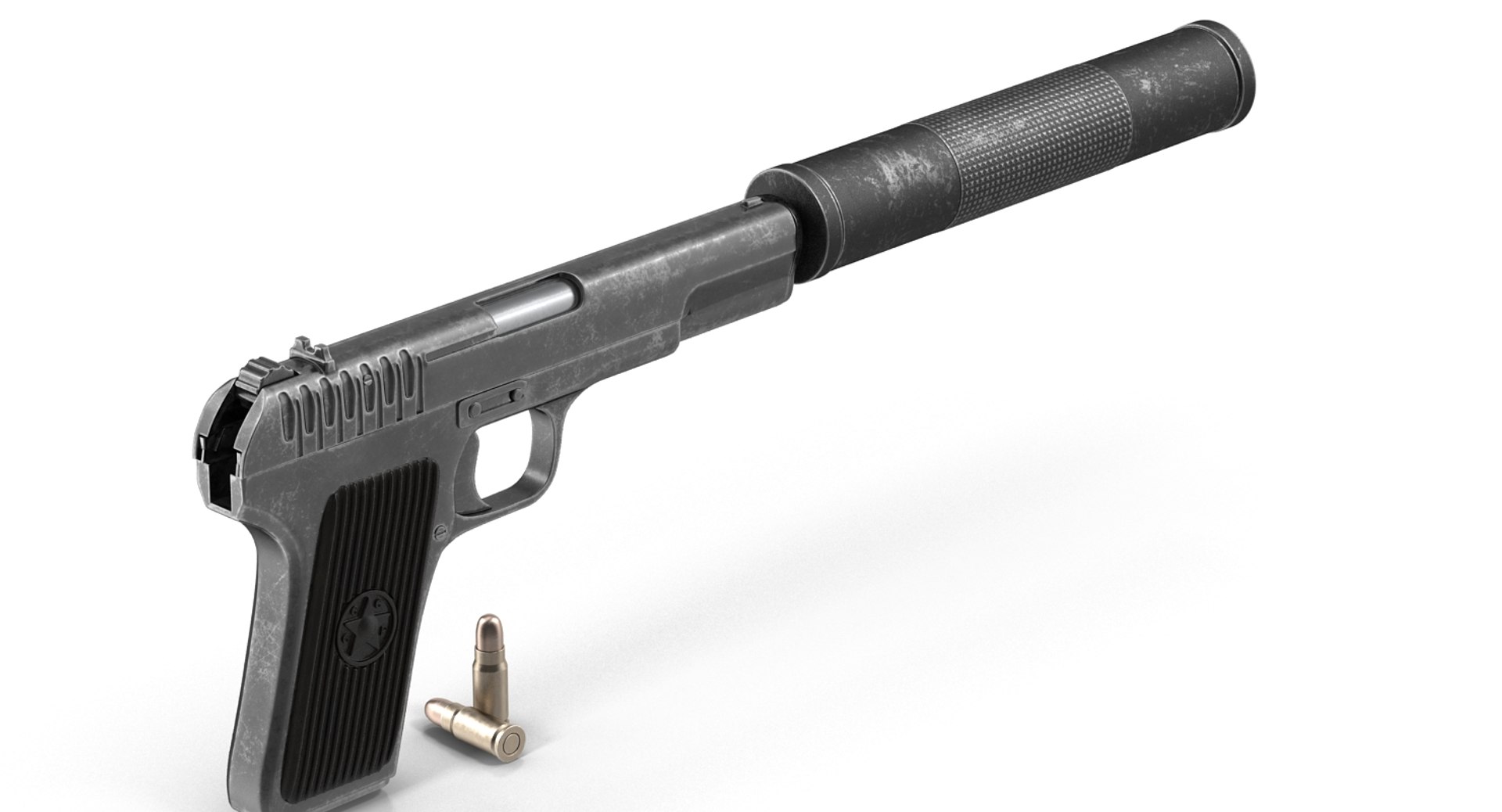 3d Model Soviet Gun Silencer Tt-33