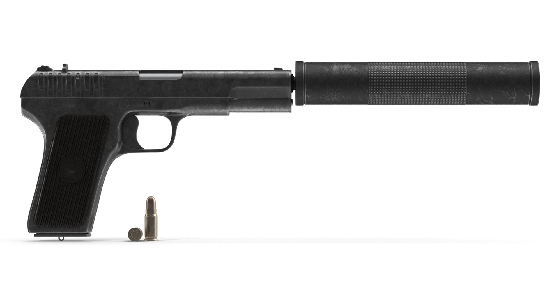 3d Model Soviet Gun Silencer Tt-33
