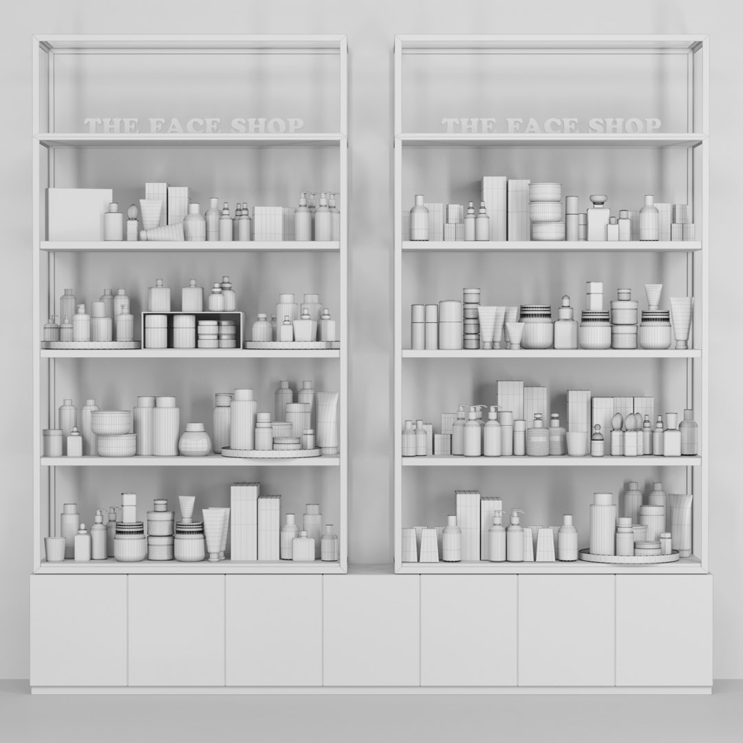 3D Model Showcase With Cosmetics 21 - TurboSquid 1792395