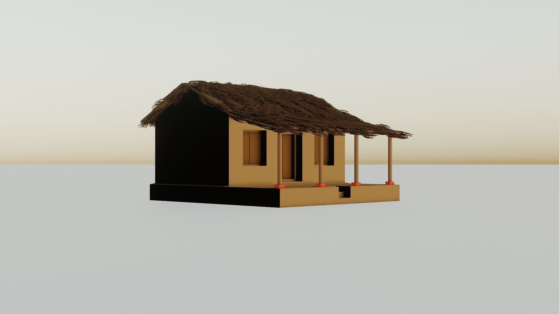 3D Clay House - TurboSquid 1883482