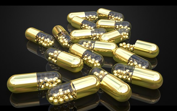 Golden capsules 3D 모델 - TurboSquid 2090729